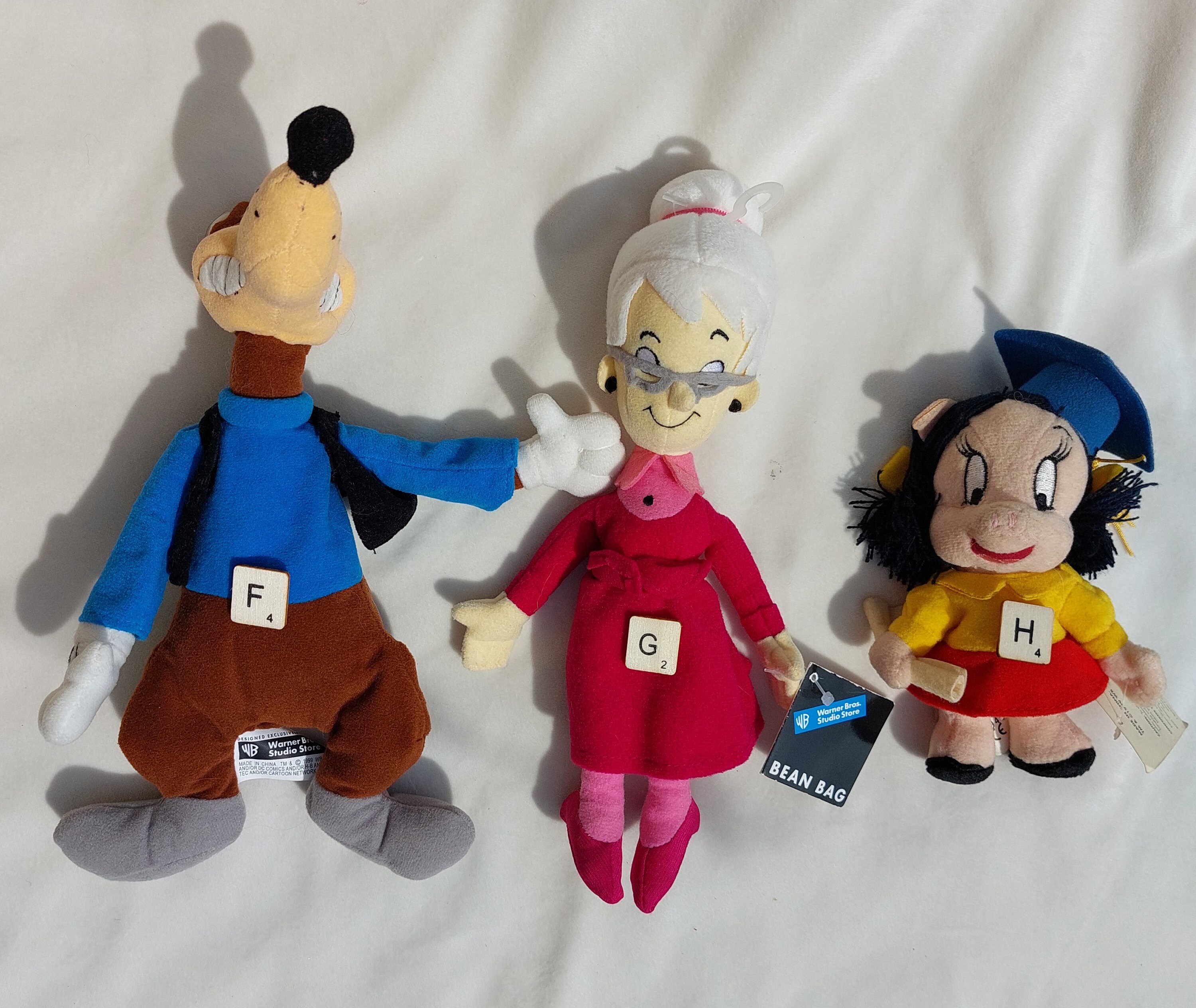 Looney Tunes Beanie Babies Stuffed Animal by Hana Barbera Bugs Bunny ...