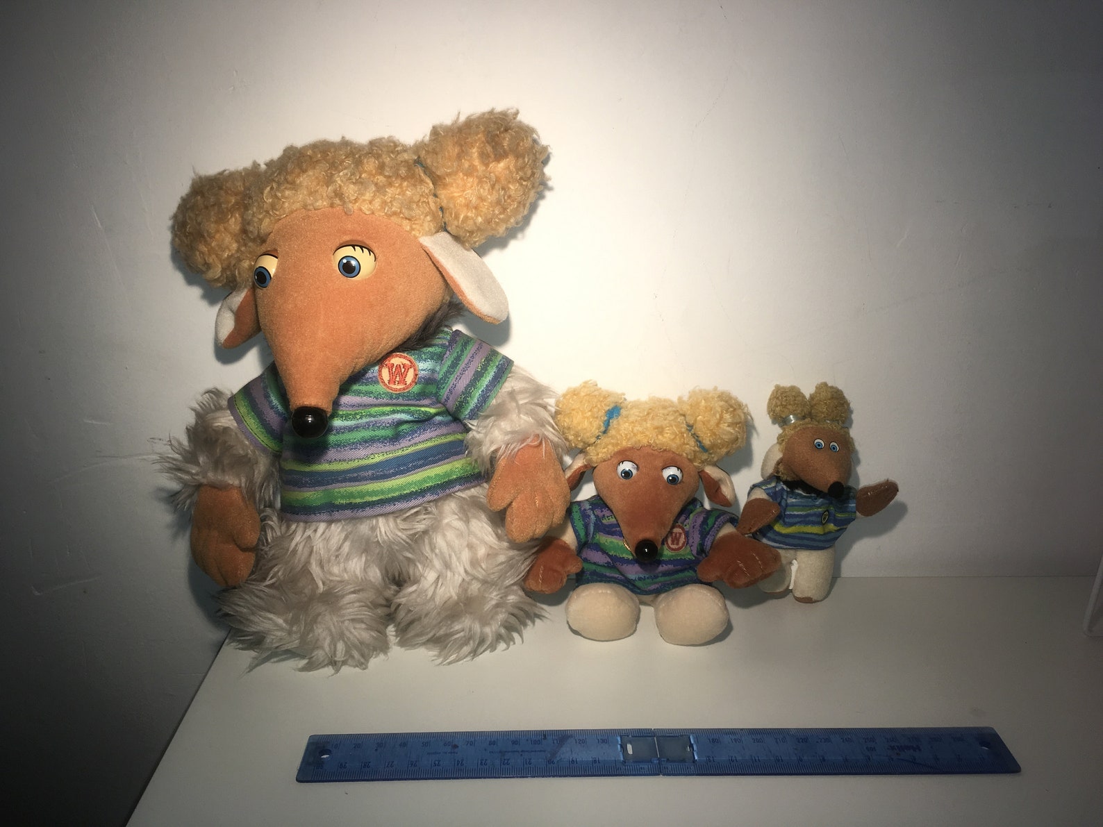 Vintage Alderney Womble Fluffy Large Plush Toy Medium Beanie Baby ...