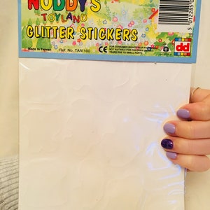 Vintage 1990 Puff Glitter Noddy Stickers in Original Packaging the ...
