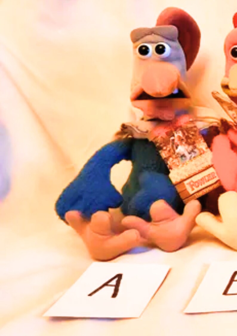 CHICKEN RUN Plush Toy Chicken Stuffed Animal Rocky Babs Ginger Fowler ...