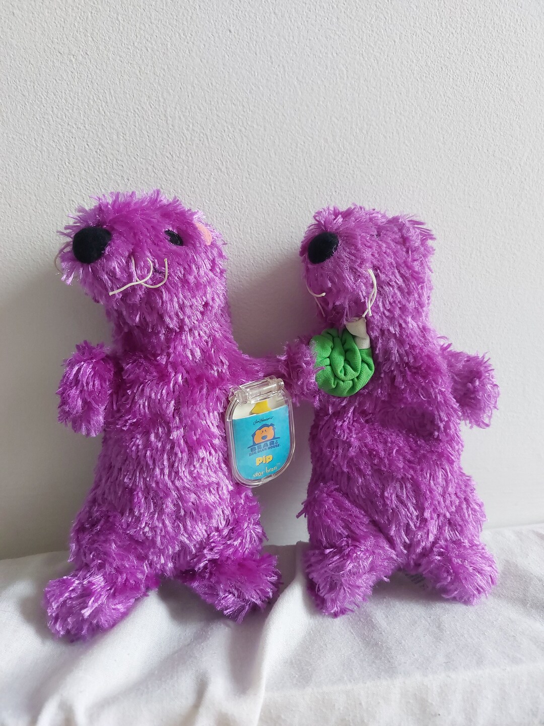 Pip and Pop Bear in the Big Blue House Otters Purple Plush Toy Otter ...