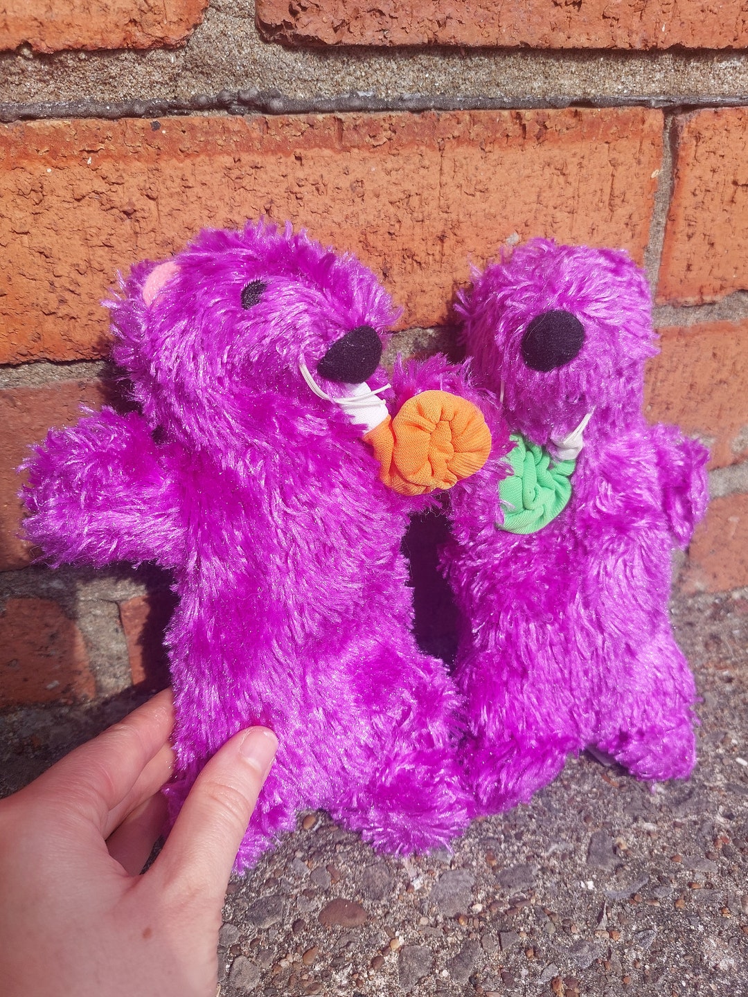 Pip and Pop Bear in the Big Blue House Otters Purple Plush Toy Otter ...