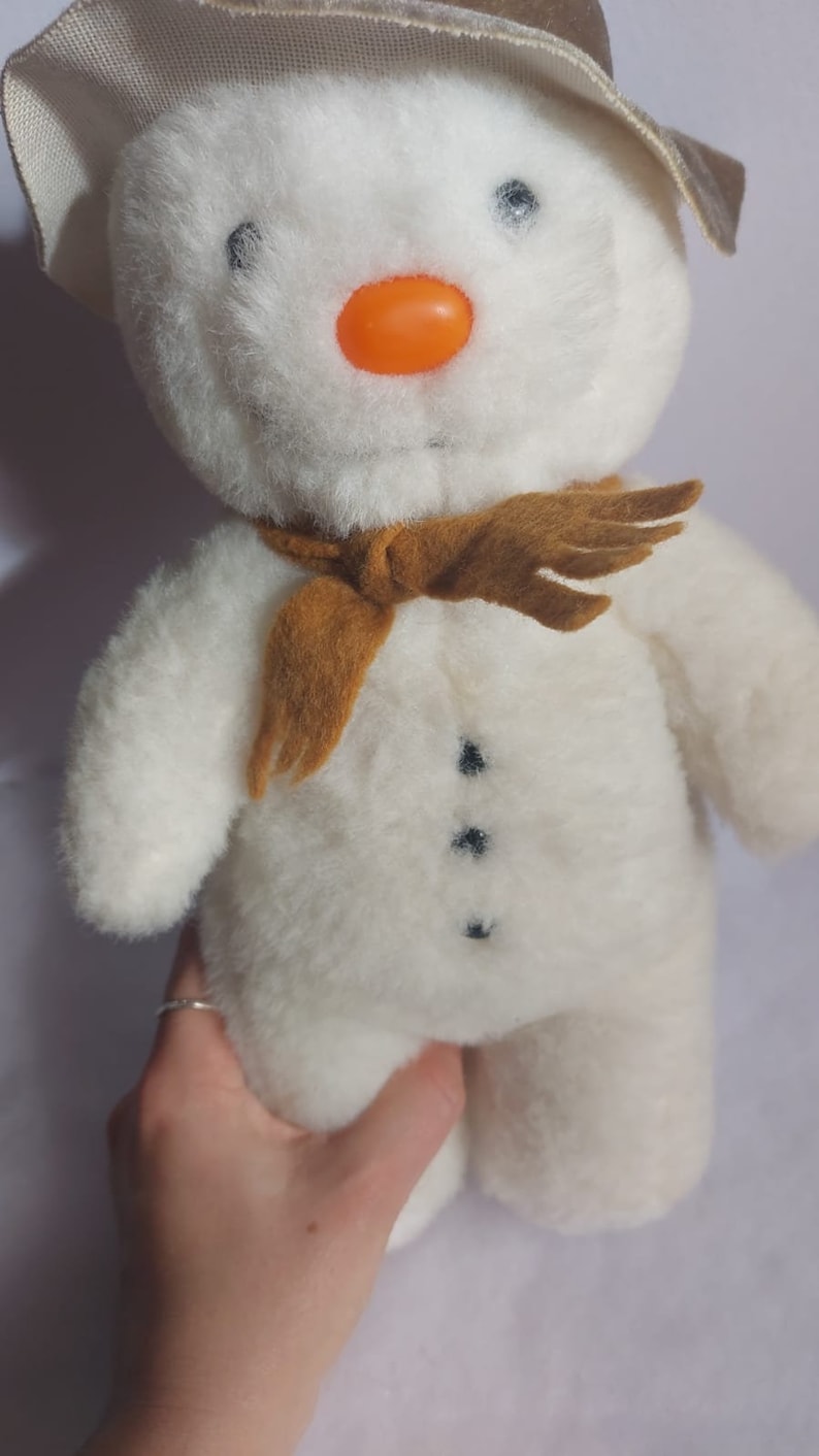 Vintage the Snowman Raymond Briggs Plush Toy Nostalgic 90s Stuffed ...