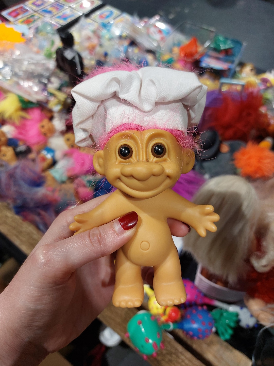 Vintage Troll Doll RUSS in Chef Hat Perfect Nostalgic Gift, Restaurant ...