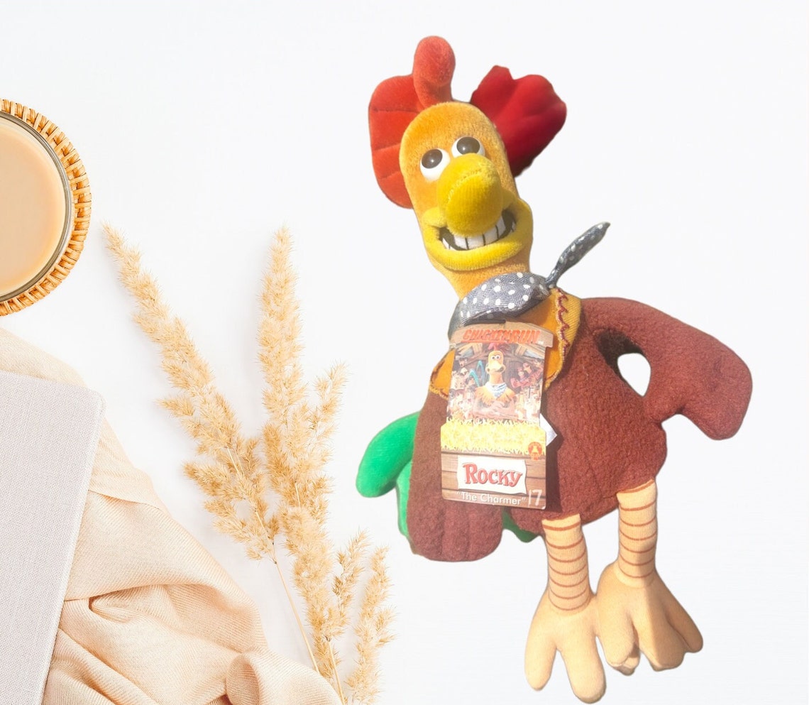 CHICKEN RUN Stuffed Animal Teddy Bear Fowler Ginger Rocky Babs - Etsy