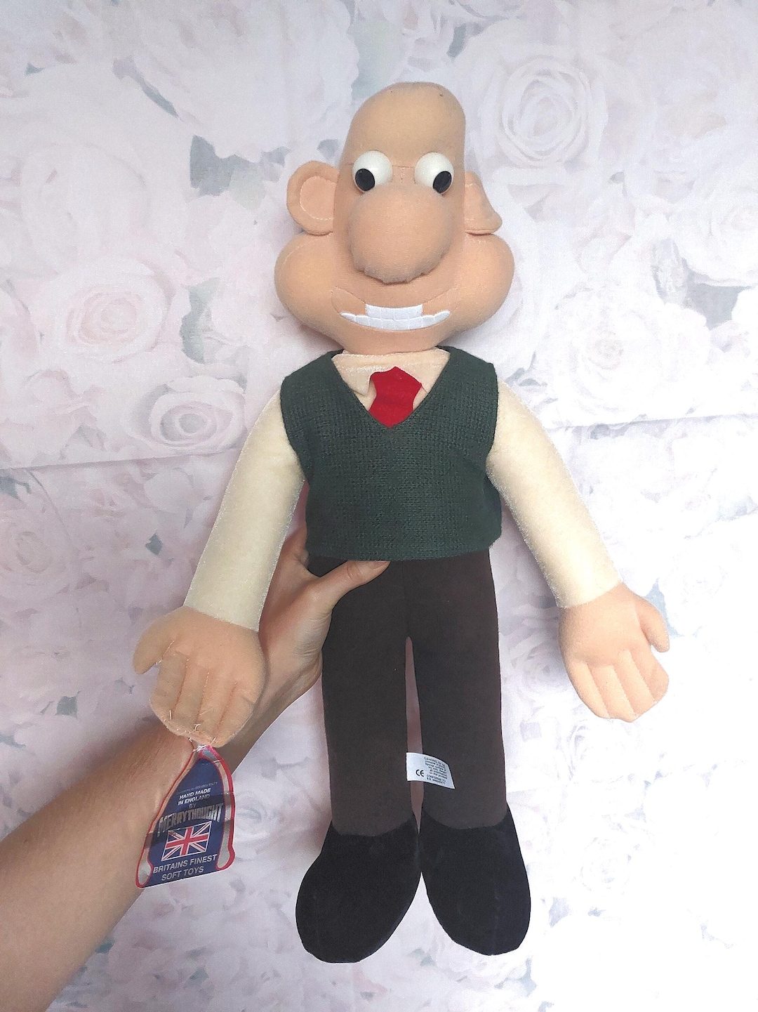 Merrythought Wallace and Gromit Plush Toy Nostalgic Gift Fathers Day ...