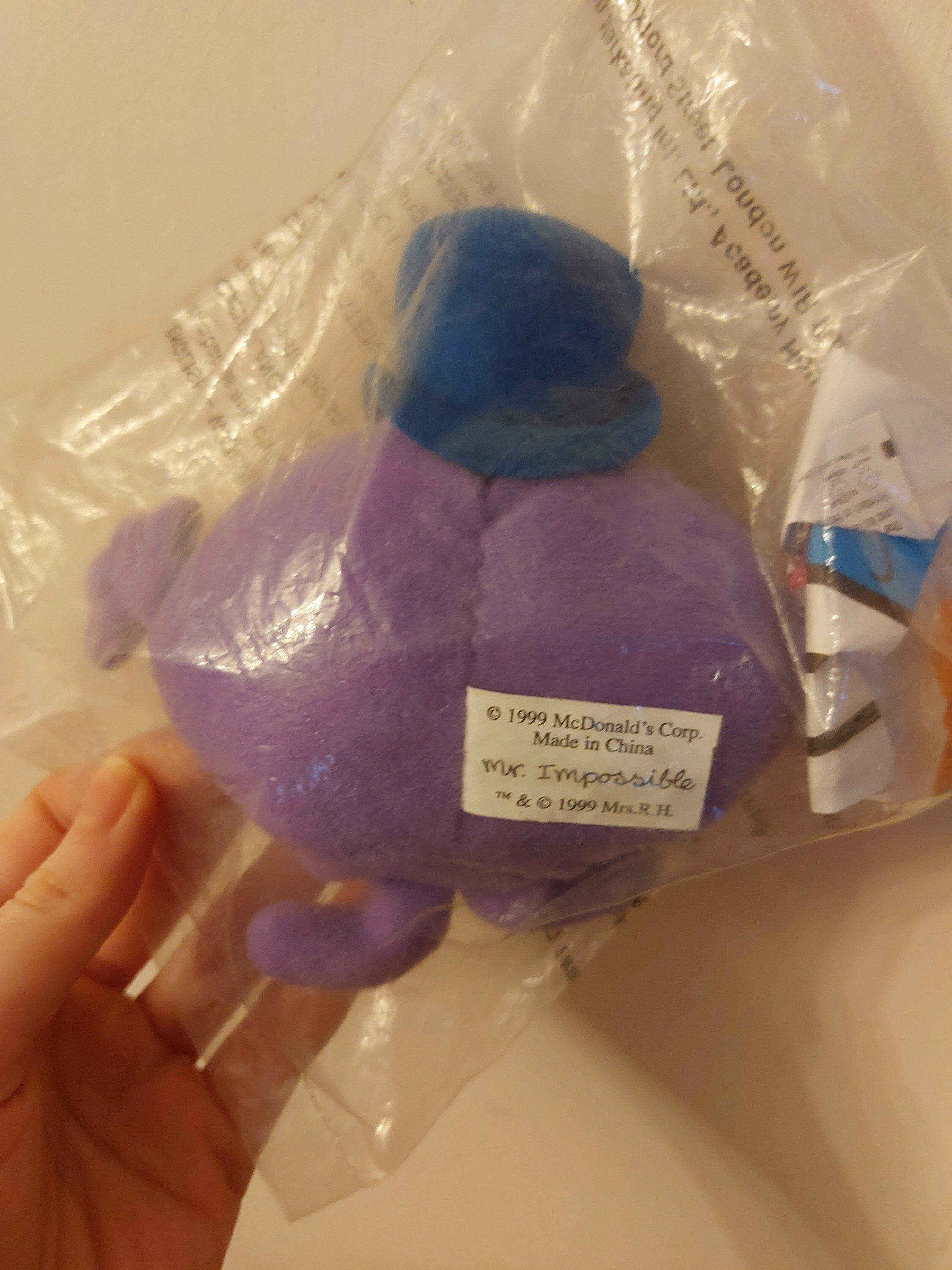 Vintage Mr Men Mr Impossible Plush Toy Happy Meal - Etsy