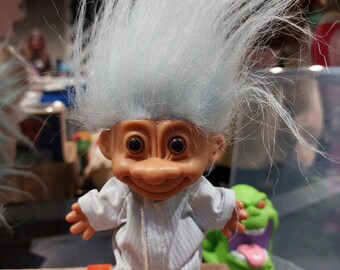 1 Vintage Russ Berrie Good Luck Troll Doll Hobo Clown Scarecrow Painter ...