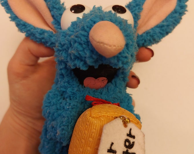 TUTTER Bear in the Big Blue House Blue Mouse Holding Christmas Gift - Etsy