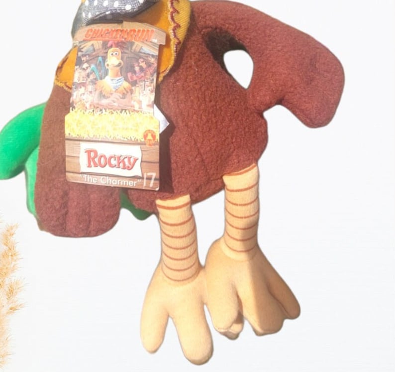 CHICKEN RUN Stuffed Animal Teddy Bear Fowler Ginger Rocky Babs - Etsy