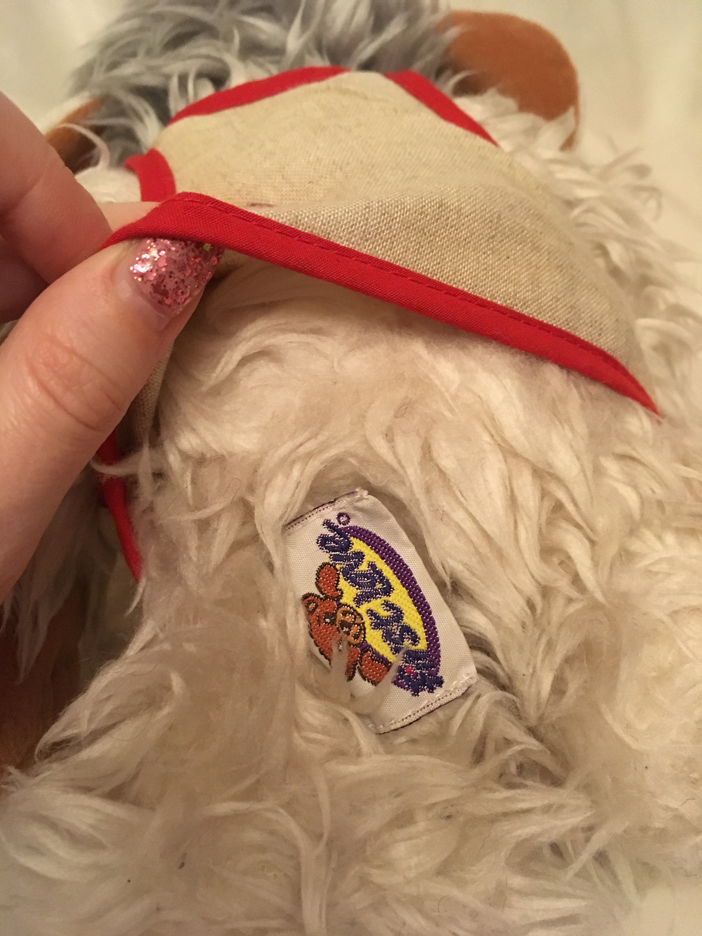 Vintage Tomsk Womble Fluffy Large Plush Toy Medium Beanie Baby Uncle ...