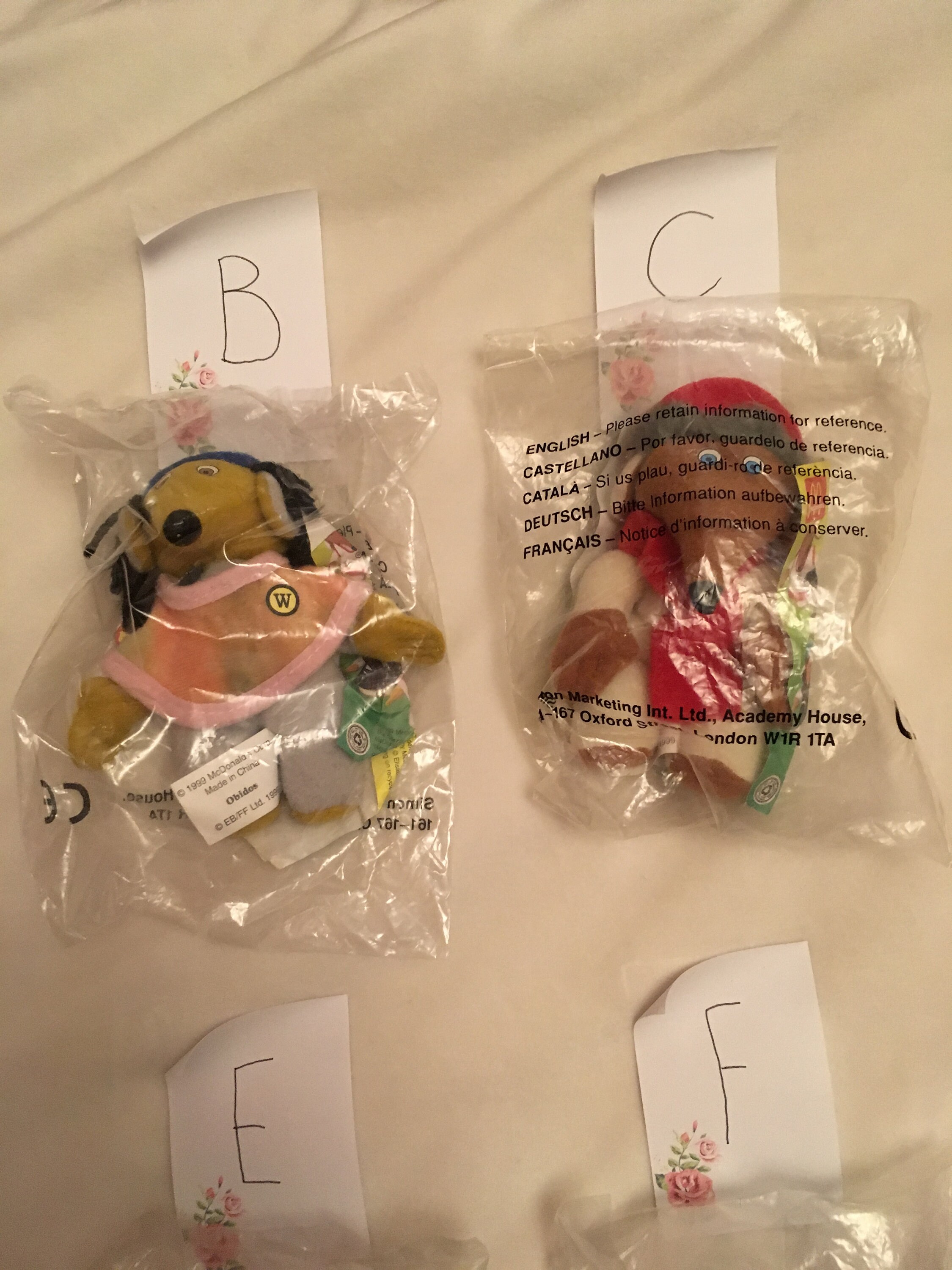 WELLINGTON, OBIDOS, ALDERNEY, Orinoco, Tobermory, Shansi Womble Happy ...