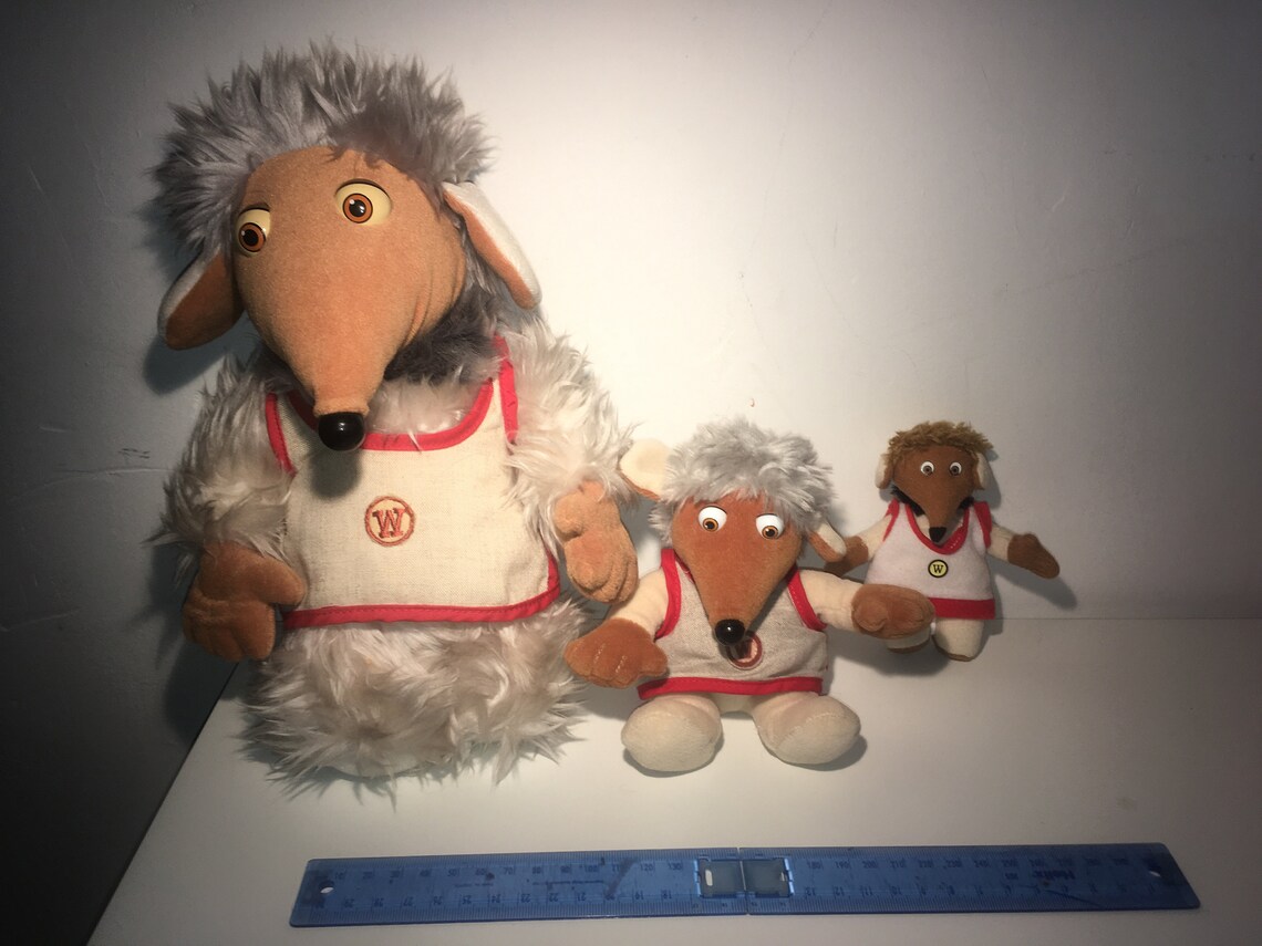 Vintage Tomsk Womble Fluffy Large Plush Toy Medium Beanie Baby - Etsy