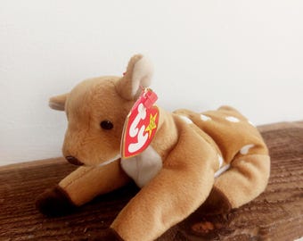 Ty Beanie Baby Whisper the Deer 7 Plush Stuffed Animal Toy Collectible ...