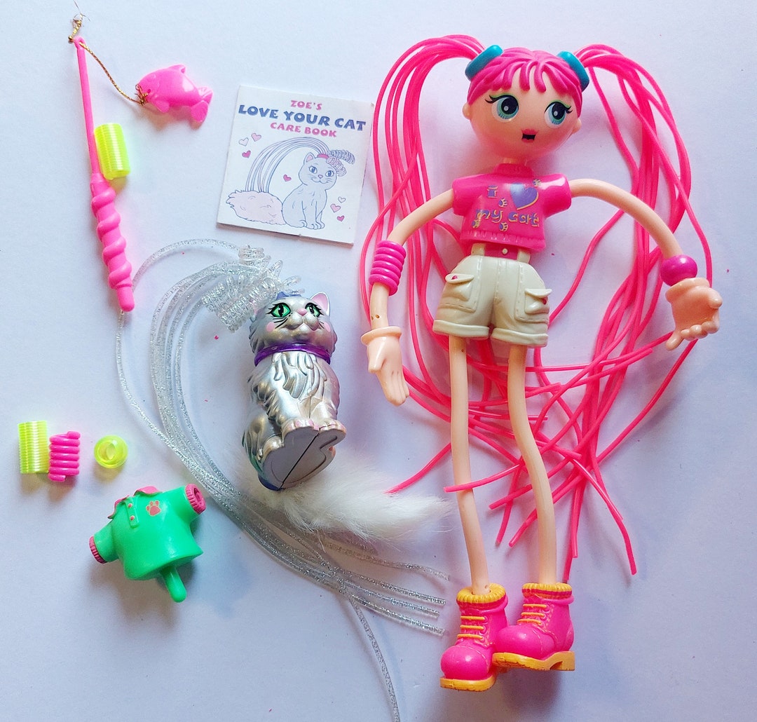 Betty Spaghetty I Love My Cat Bendy Bendable Doll 90s Nostalgic Gift ...