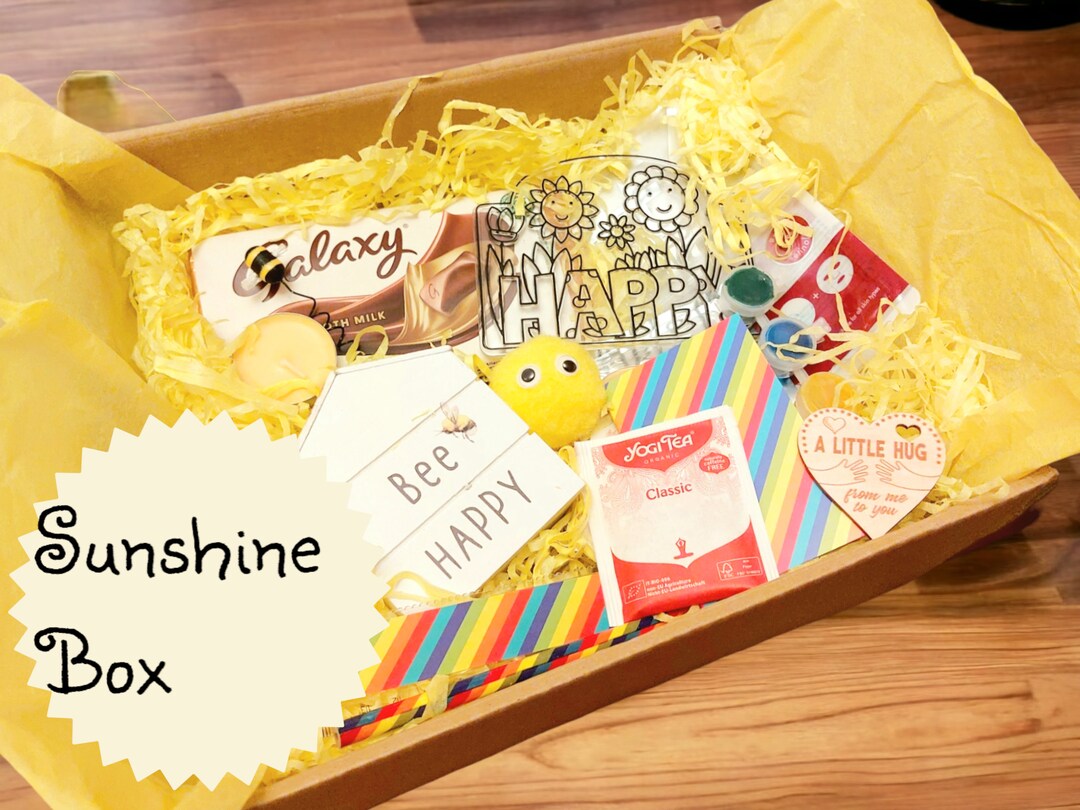 Box of Sunshine Positivity Gift Box Wellbeing Mental Health Box Get ...