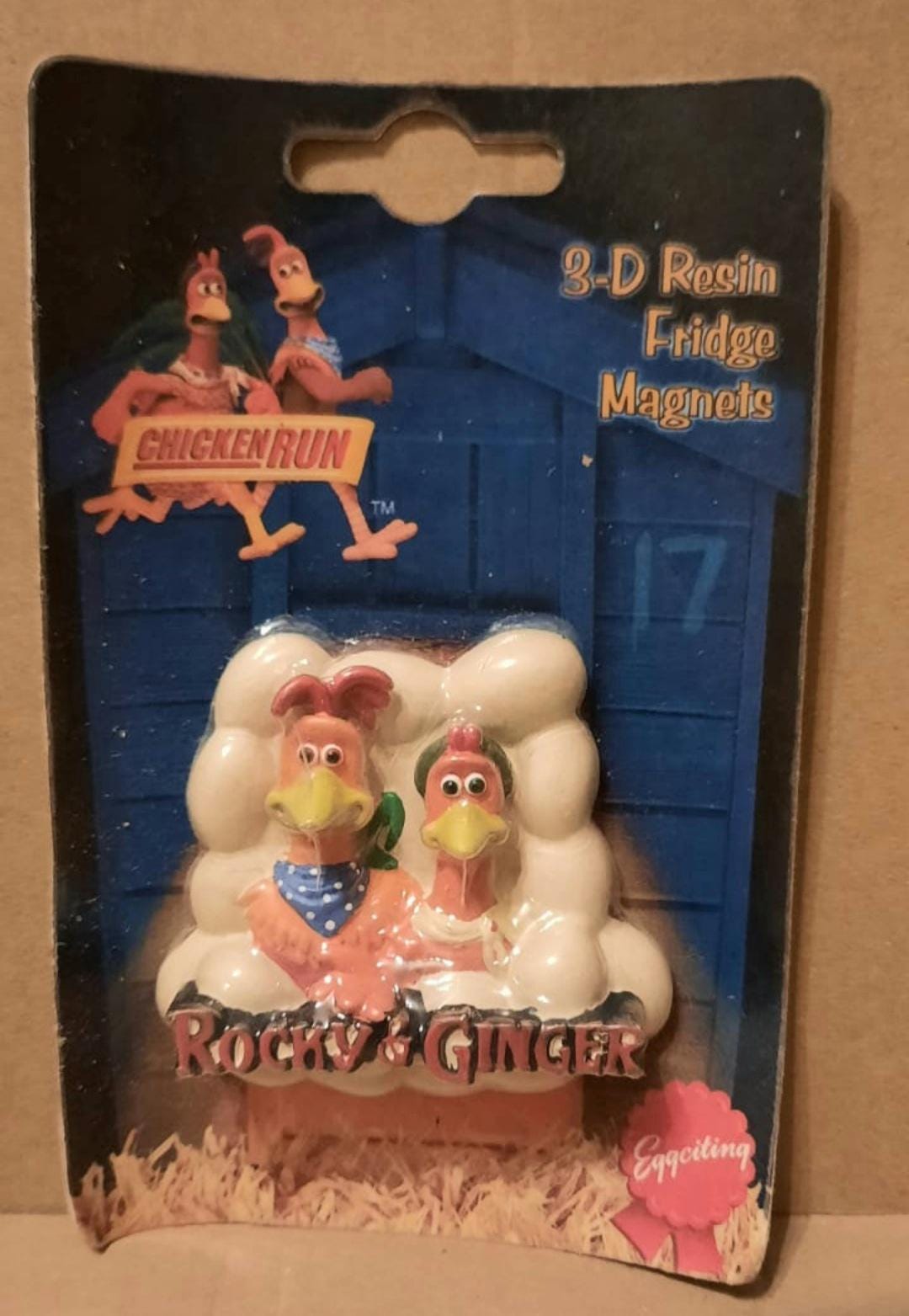 Aardman Vintage 1999 Chicken Run Rocky and Ginger Resin Fridge ...