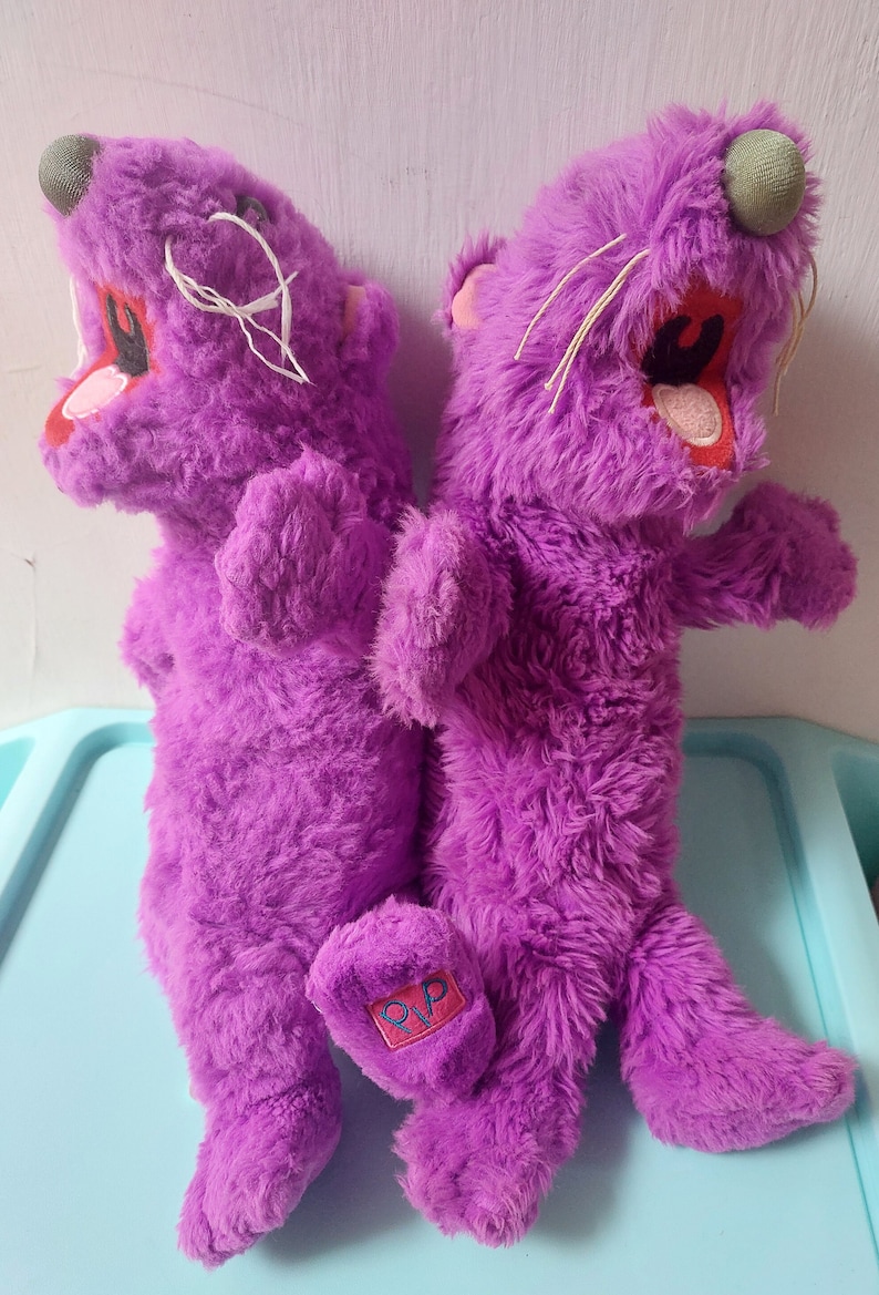Pip and Pop Bear in the Big Blue House Otters Purple Plush Toy Otter ...