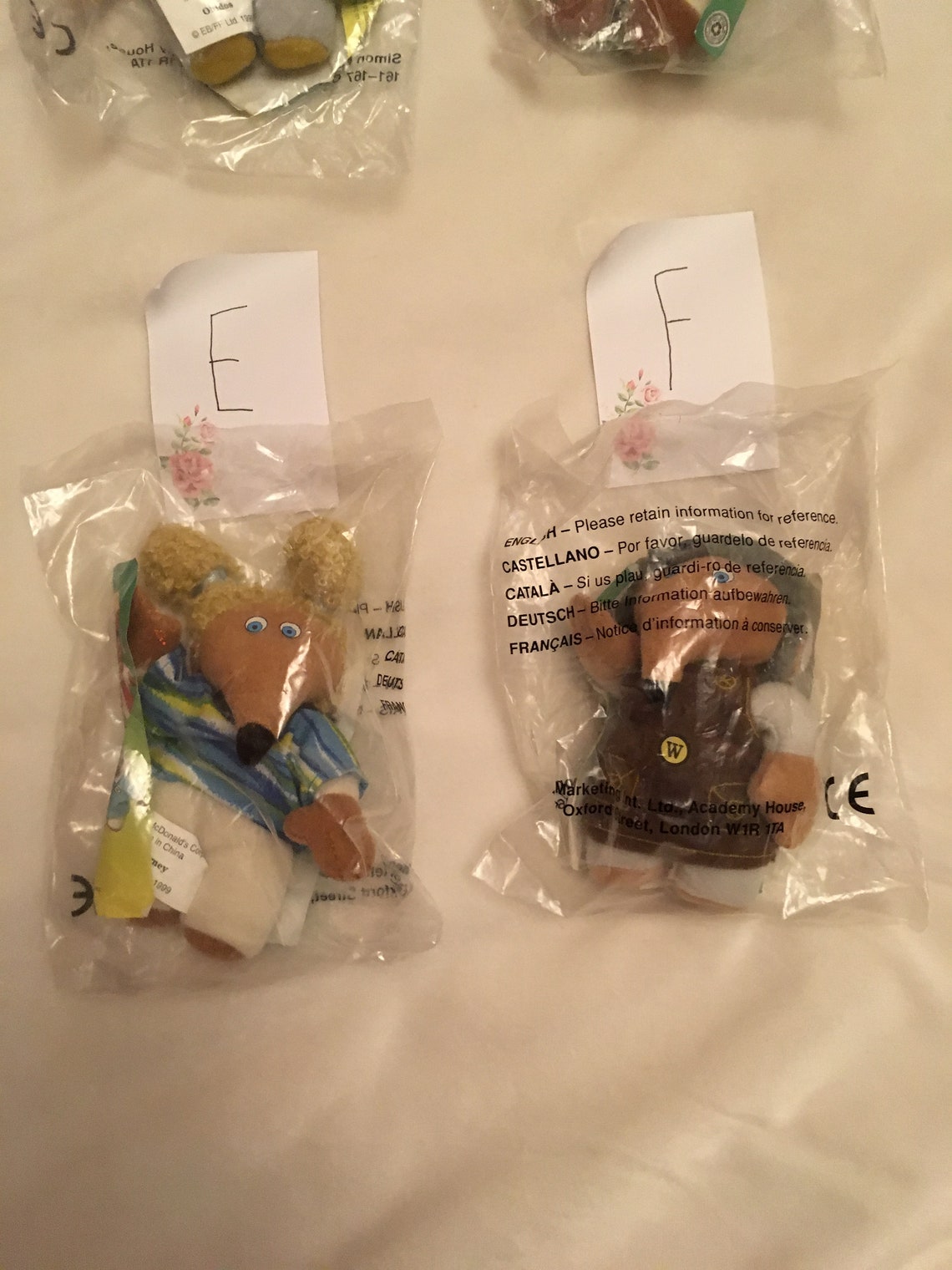 WELLINGTON, OBIDOS, ALDERNEY, Orinoco, Tobermory, Shansi Womble Happy ...