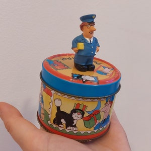 Vintage 1990s Postman Pat Small Confectionery Tin Vintage Postman Gift ...