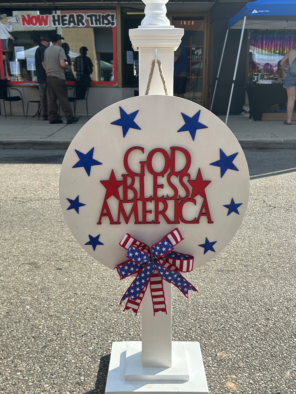 Fourth of July Sign, Fourth of July Wreath, Door Sign, Welcome Sign ...