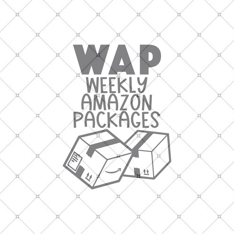 Wap Svg Weekly Amazon Packages Svg Christmas Svg Wap Shirt Etsy