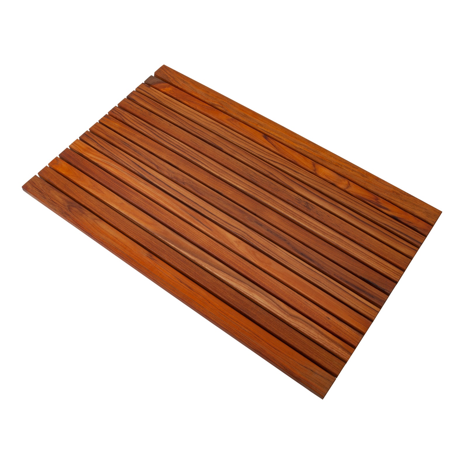 Nordic Style Teak Shower/bath Mat Oiled 31.4 X 19.6 Wide - Etsy