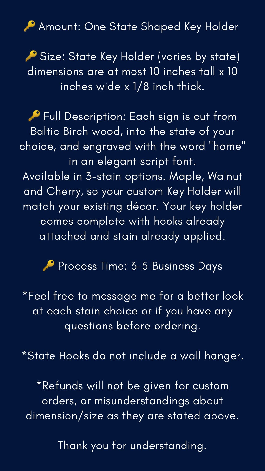 State Shaped Key Holder, Key Hanger, State Hooks, Personalized State ...