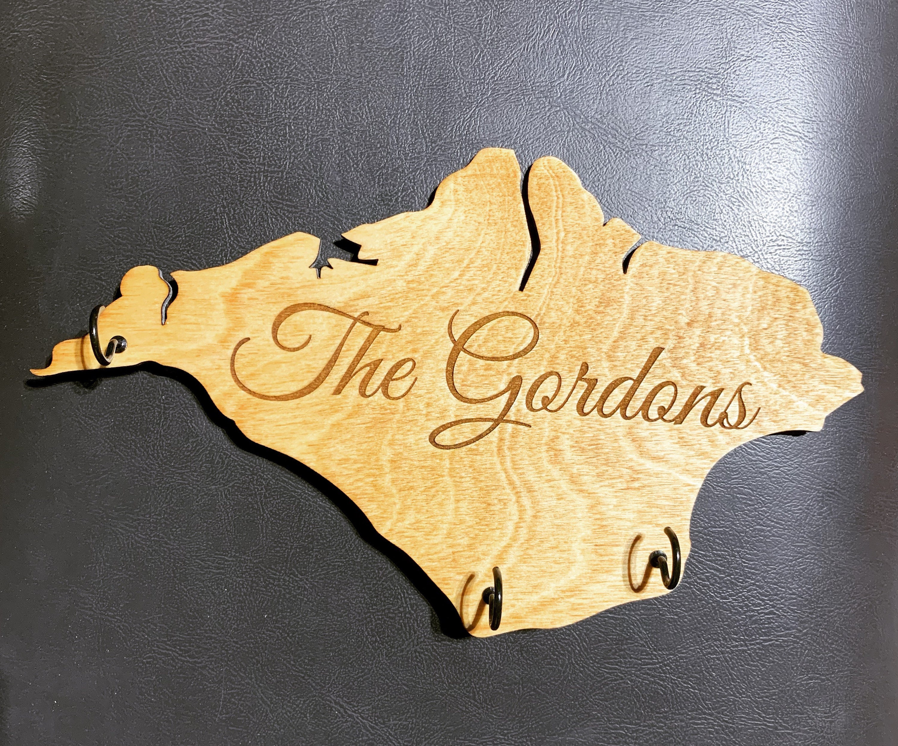 State Shaped Key Holder, Key Hanger, State Hooks, Personalized State ...