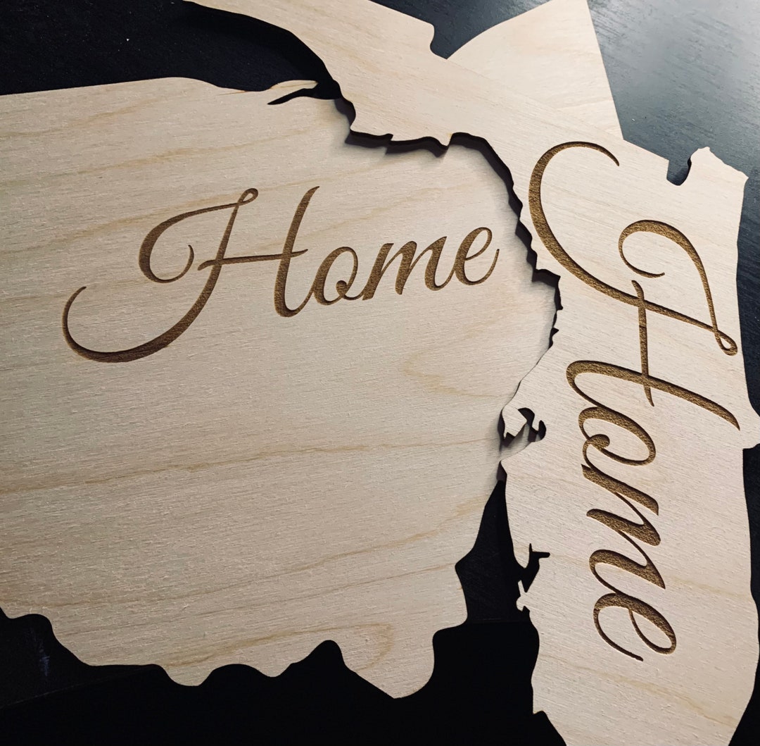 State Shaped Key Holder, Key Hanger, State Hooks, Personalized State ...