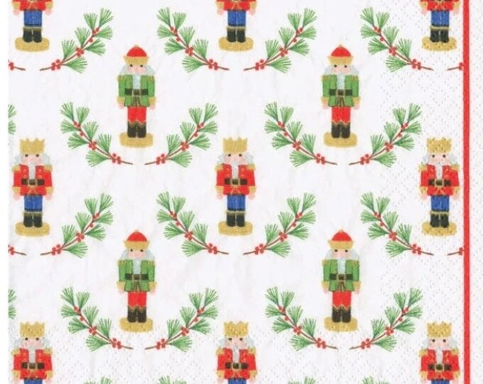 Decoupage Paper Napkins Nutcracker Paper Napkins Set of 3 Cocktail Size ...
