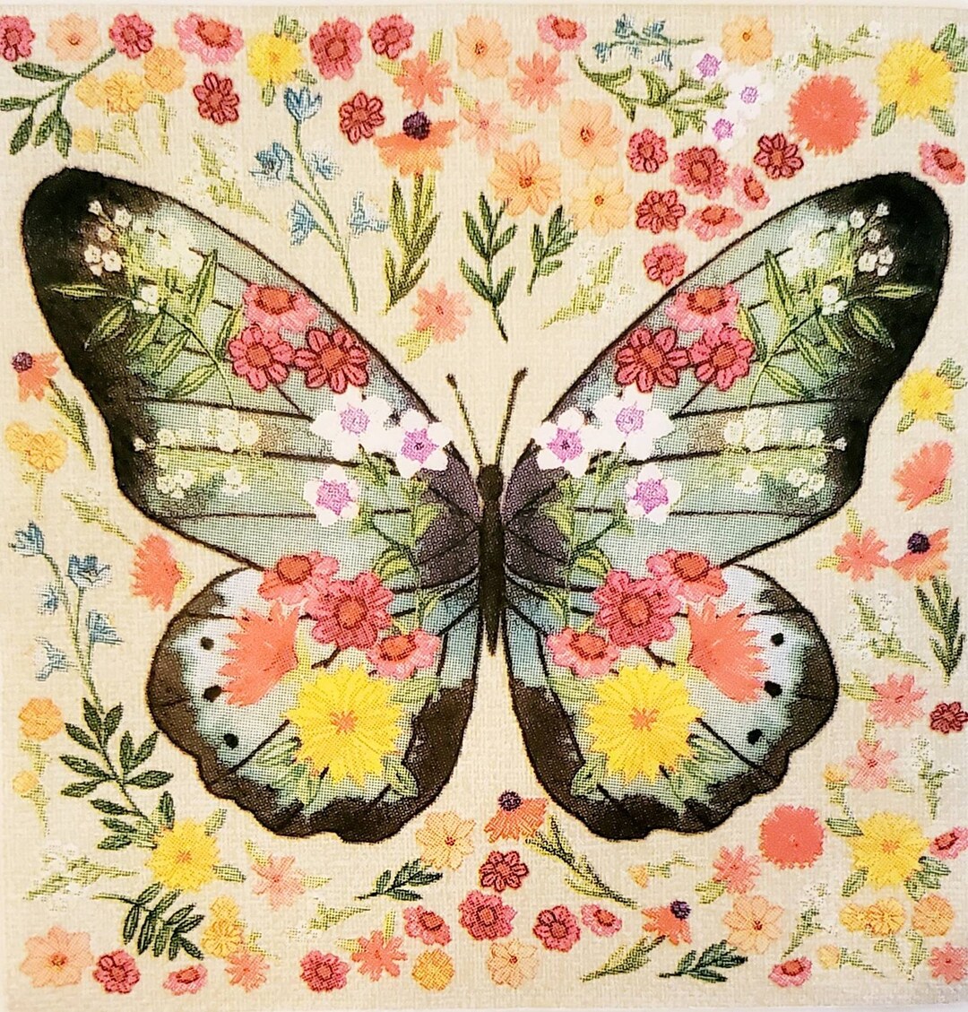 Decoupage Napkins - Butterfly Paper Napkins - Set of 2- Cocktail Size ...
