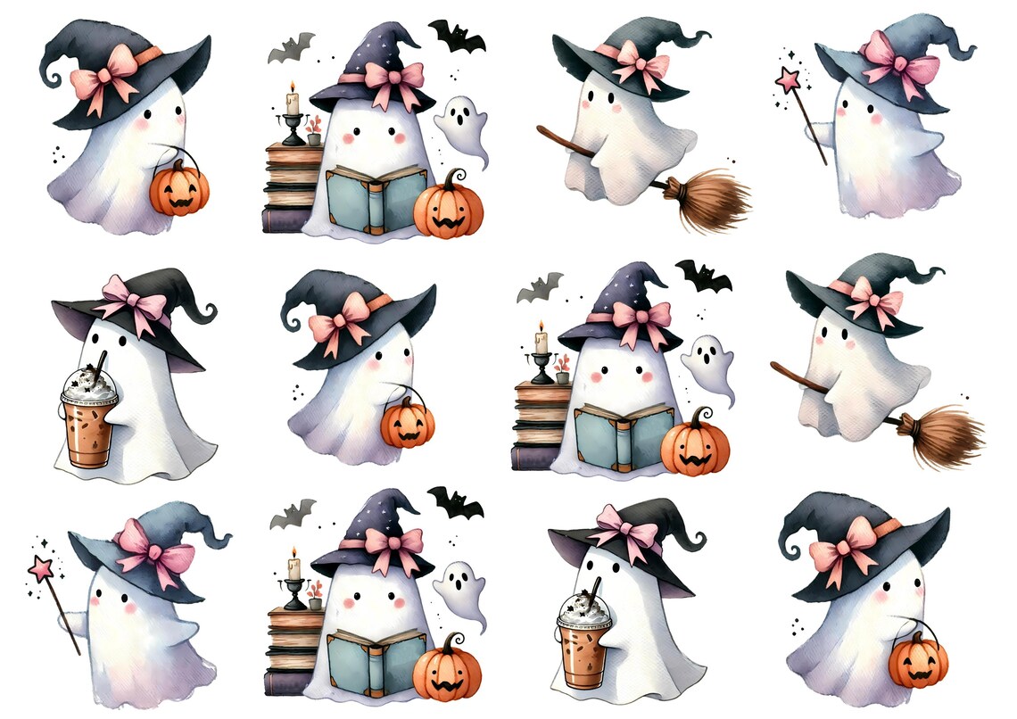 Rice Paper for Decoupage / Halloween Ghost Ghosts Trick or Treat / 1 ...