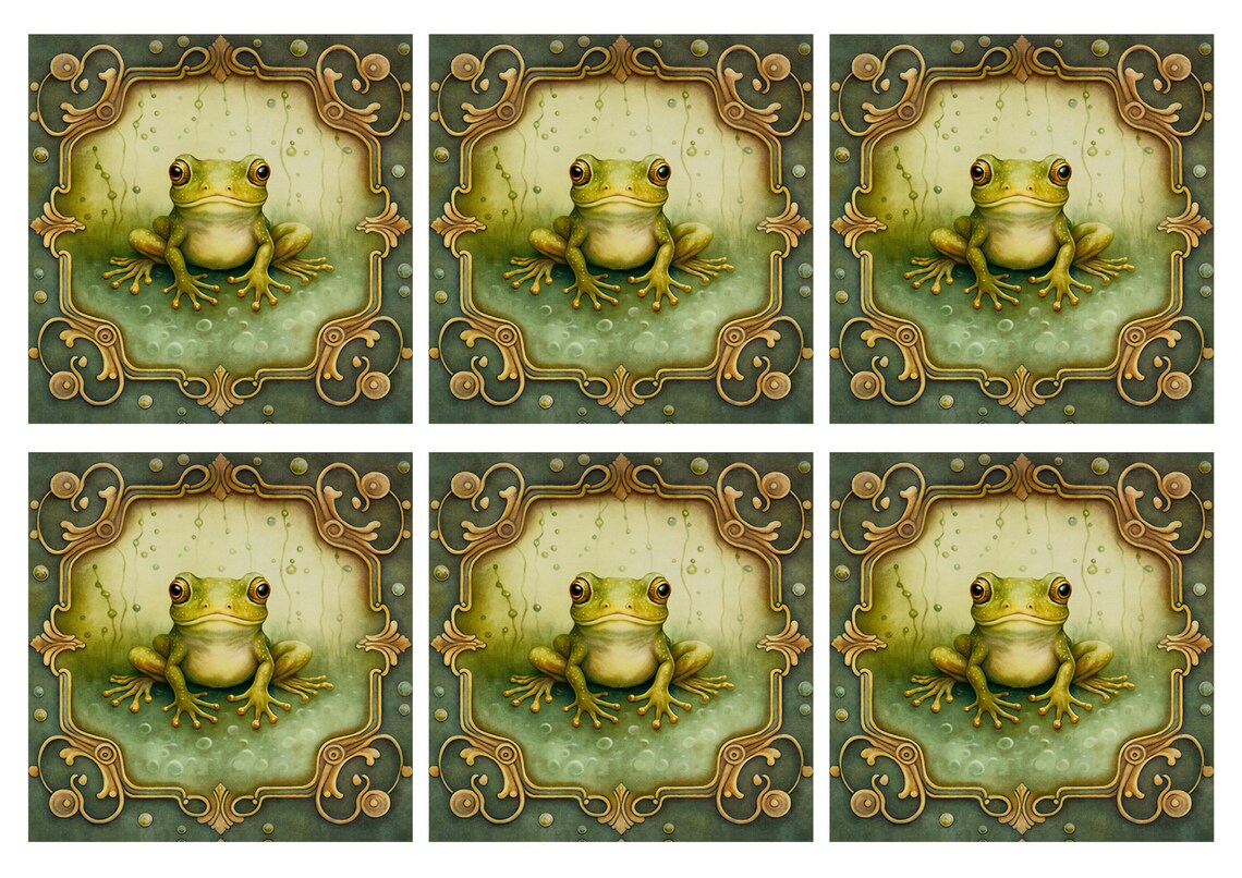 Rice Paper for Decoupage / Frog Frogs / 1 Rice Paper / A4 / A5 ...