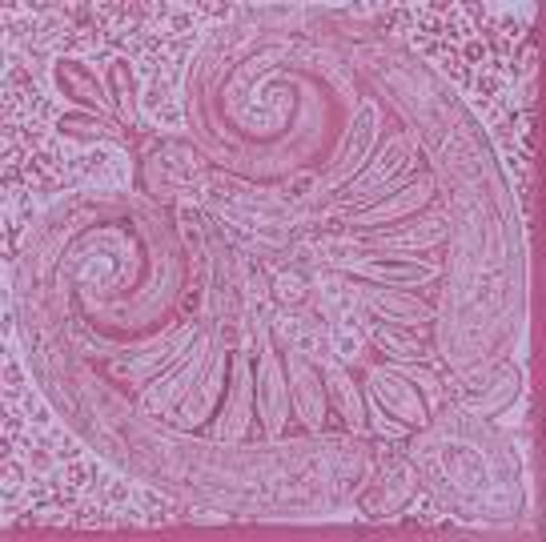 Decoupage Napkins- Pink Paisley Paper Napkins- Set of 3- Cocktail Size ...