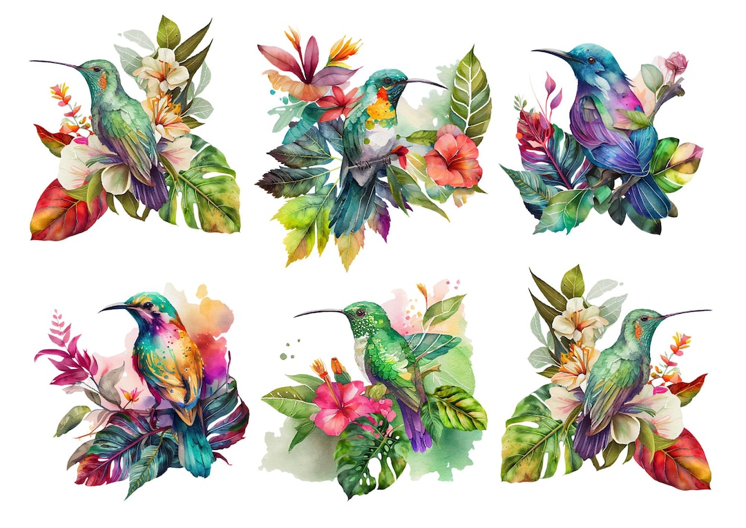 Rice Paper for Decoupage / Hummingbird / 1 Rice Paper / A4 / A5 ...