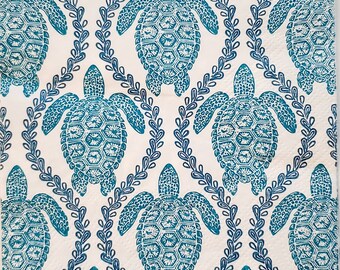Decoupage Napkins Sea Turtle Paper Napkins 10 X - Etsy