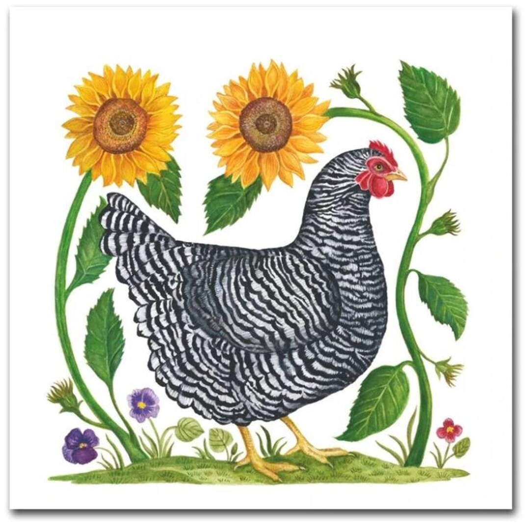Decoupage Paper Napkins - Chicken Paper Napkins - Set of 3 - Cocktail ...