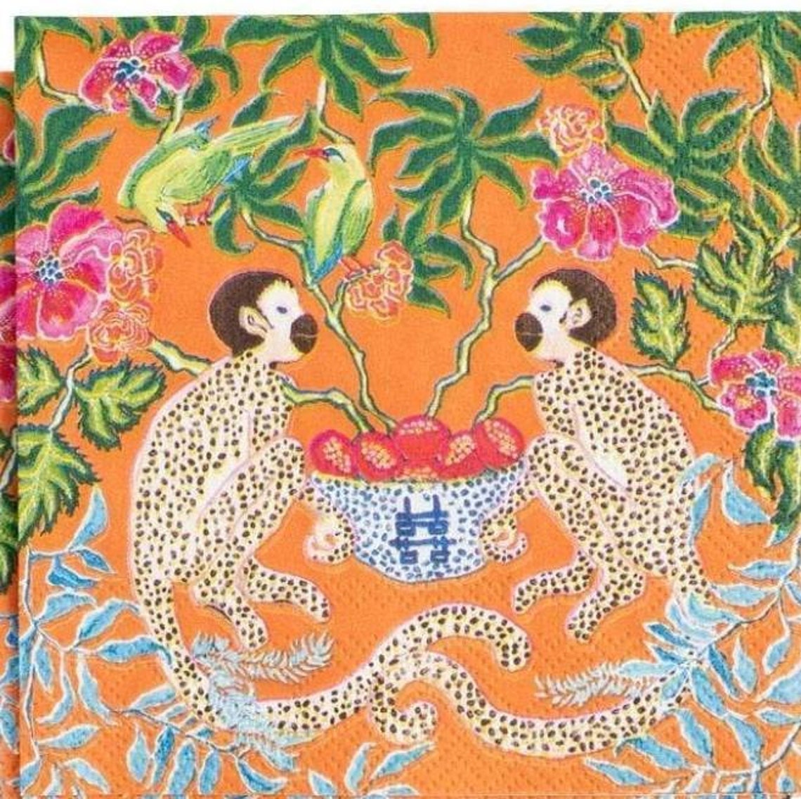 Decoupage Napkins Monkey Paper Napkins Set of 3 - Etsy