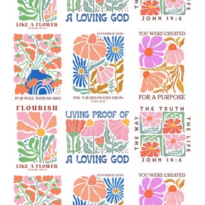 Rice Paper for Decoupage / Christian Scripture Flowers / 1 Rice Paper ...