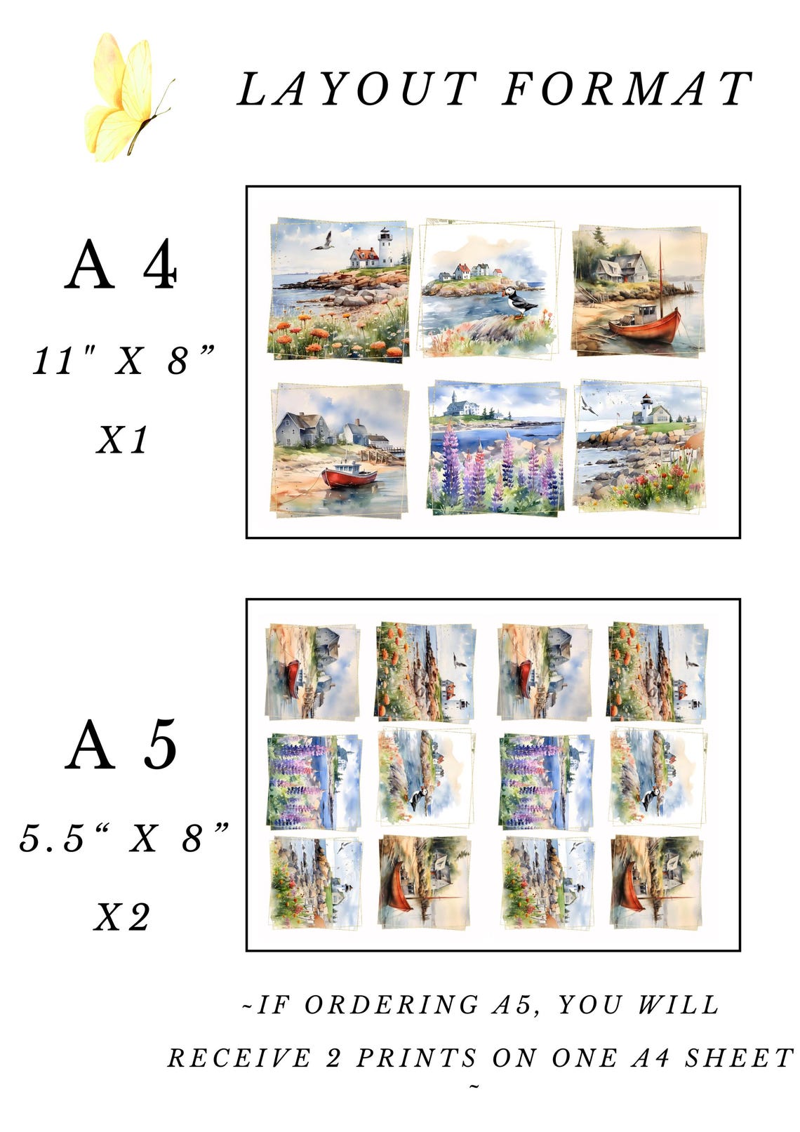 Rice Paper for Decoupage / Lighthouse Coastal Scenes / 1 Rice Paper ...
