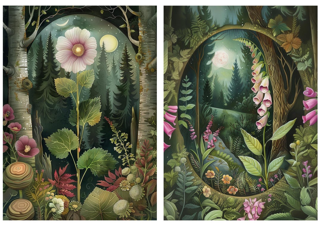 Rice Paper for Decoupage / Forest Flowers Trees Garden / 1 Rice Paper ...