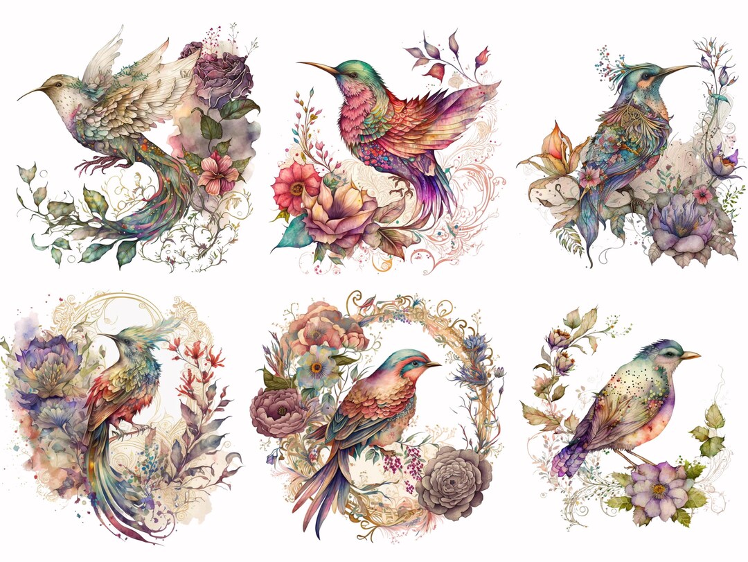 Rice Paper for Decoupage / Hummingbird Birds / 1 Rice Paper / A4 / A5 ...