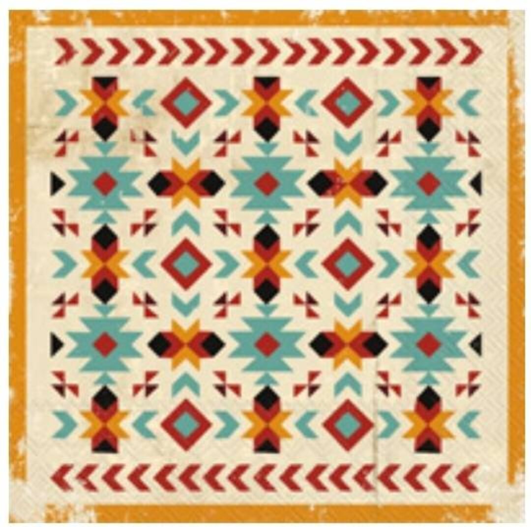 Decoupage Napkins- Southwest Native Tribal Paper Napkins- Set of 3 ...