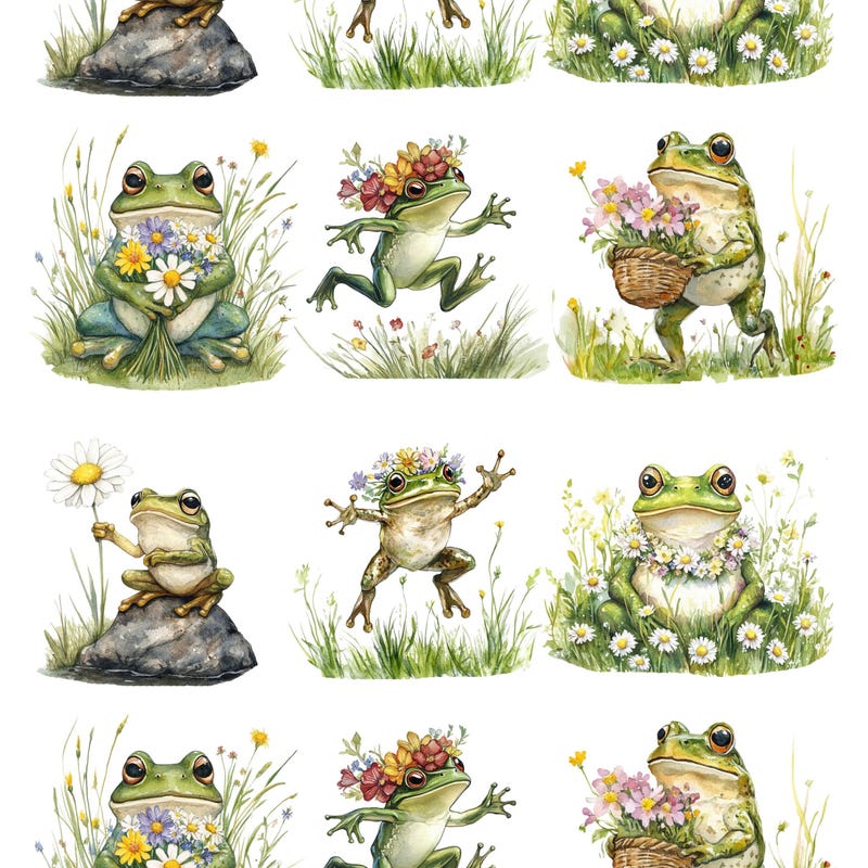 Decoupage Rice Paper Frog - Etsy