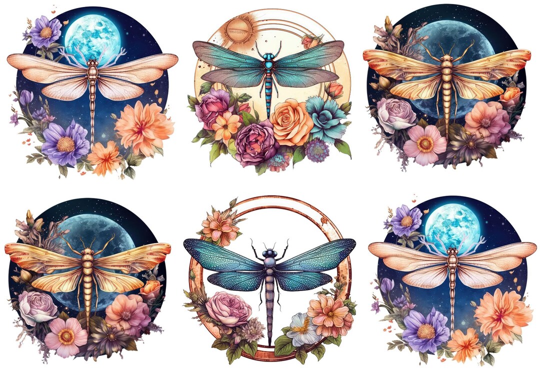 Rice Paper for Decoupage / Dragonfly Dragonflies Art Nouveau / 1 Rice ...