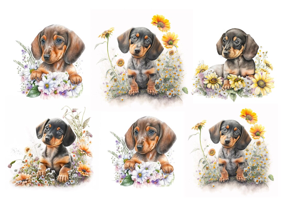 Rice Paper for Decoupage / Dachshund Dog Dogs / 1 Rice Paper / A4 ...