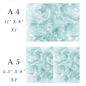 Rice Paper for Decoupage / Ocean Waves Water Abstract Background / 1 ...