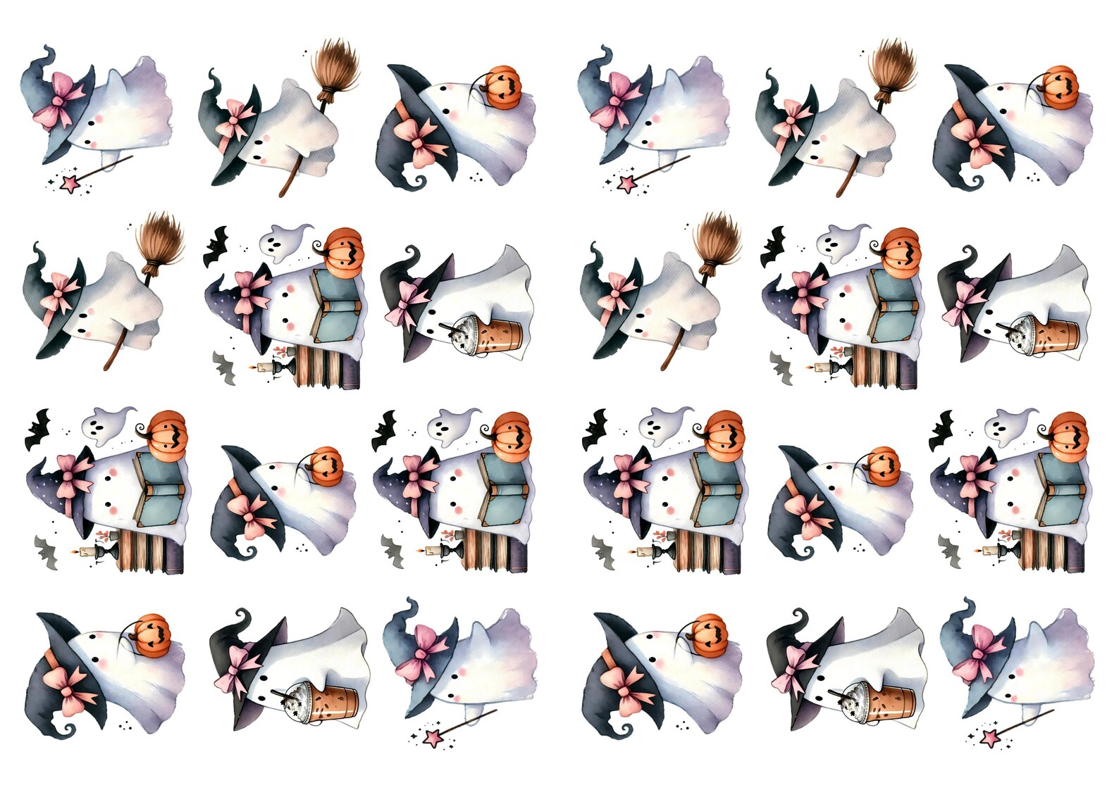 Rice Paper for Decoupage / Halloween Ghost Ghosts Trick or Treat / 1 ...