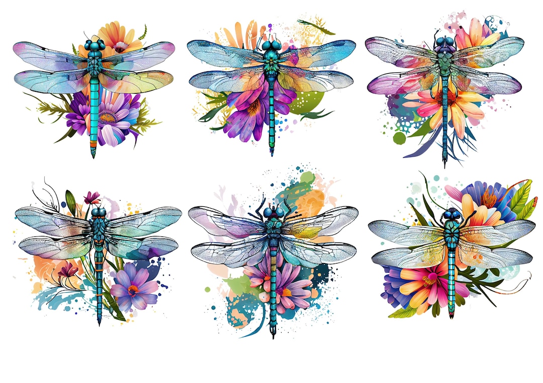 Rice Paper for Decoupage / Dragonfly Dragonflies / 1 Rice Paper / A4 ...